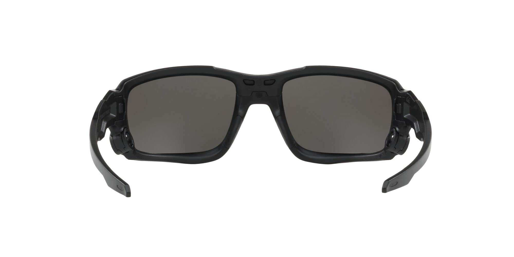 Oakley Men's OO9329 Ballistic Shocktube Rectangular Sunglasses, Matte Black/Black Iridium, 61 mm