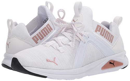 PUMA Women's ENZO 2 METAL Sneaker, Puma White-Rose Gold, 7