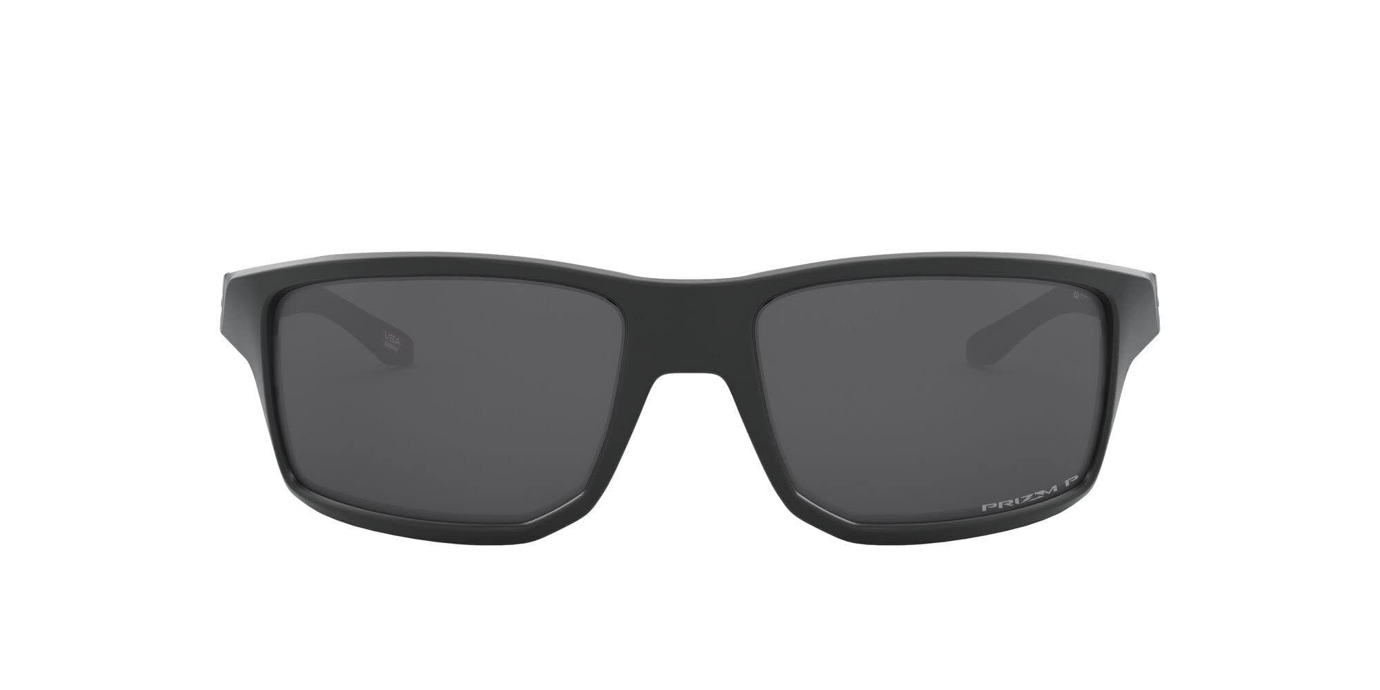 Oakley Men's OO9449 Gibston Square Sunglasses, Matte Black/Prizm Black Polarized, 60 mm