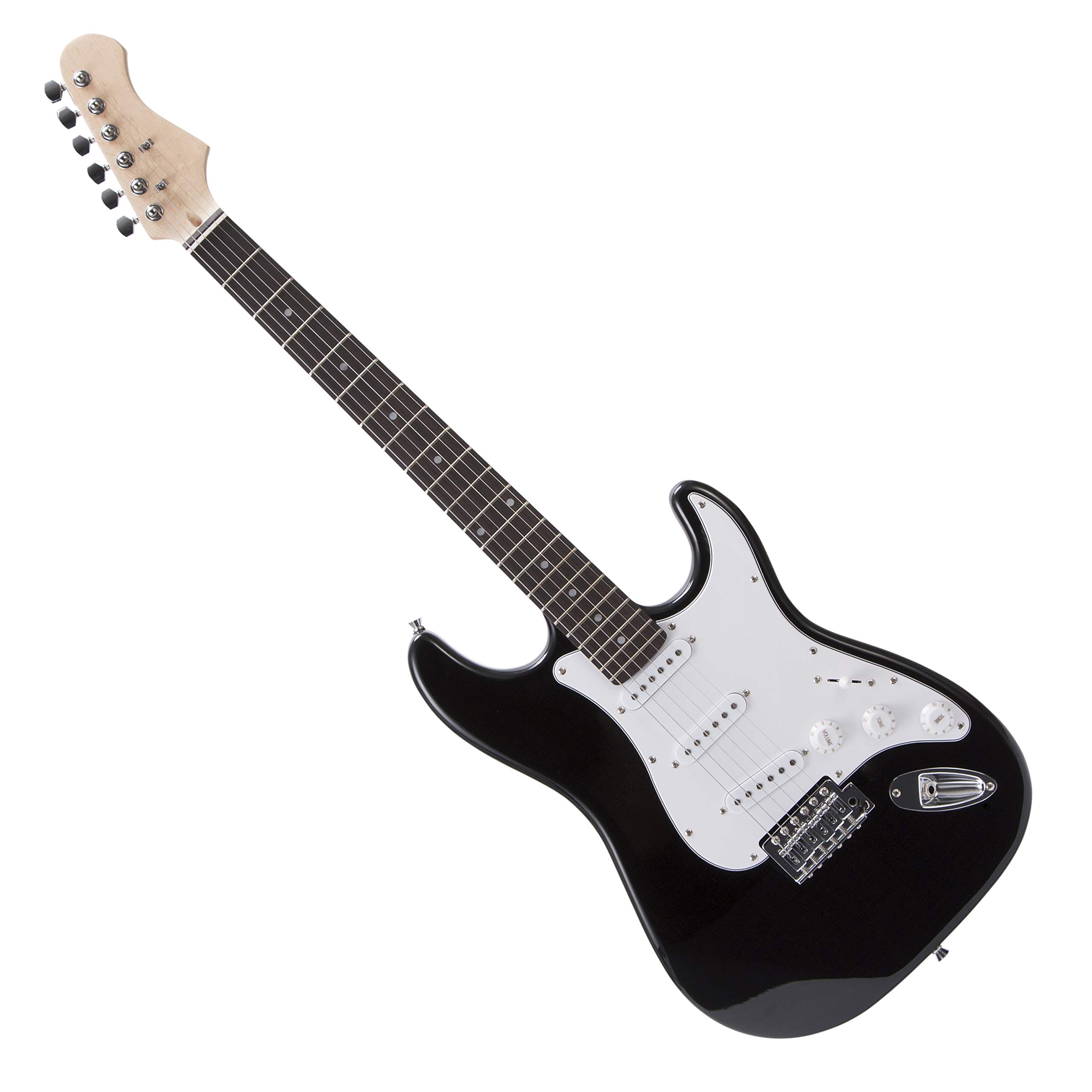 RockJam Electric Guitar Superkit with 10-watt Amp, Gig Bag, Picks & Online Lessons 6 String Pack, Right, BlueBurst, Full (RJEG03-SK-BB)