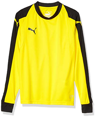 PUMA Unisex Liga Goalkeeper Jersey Youth, Cyber Yellow/Black, X-Large