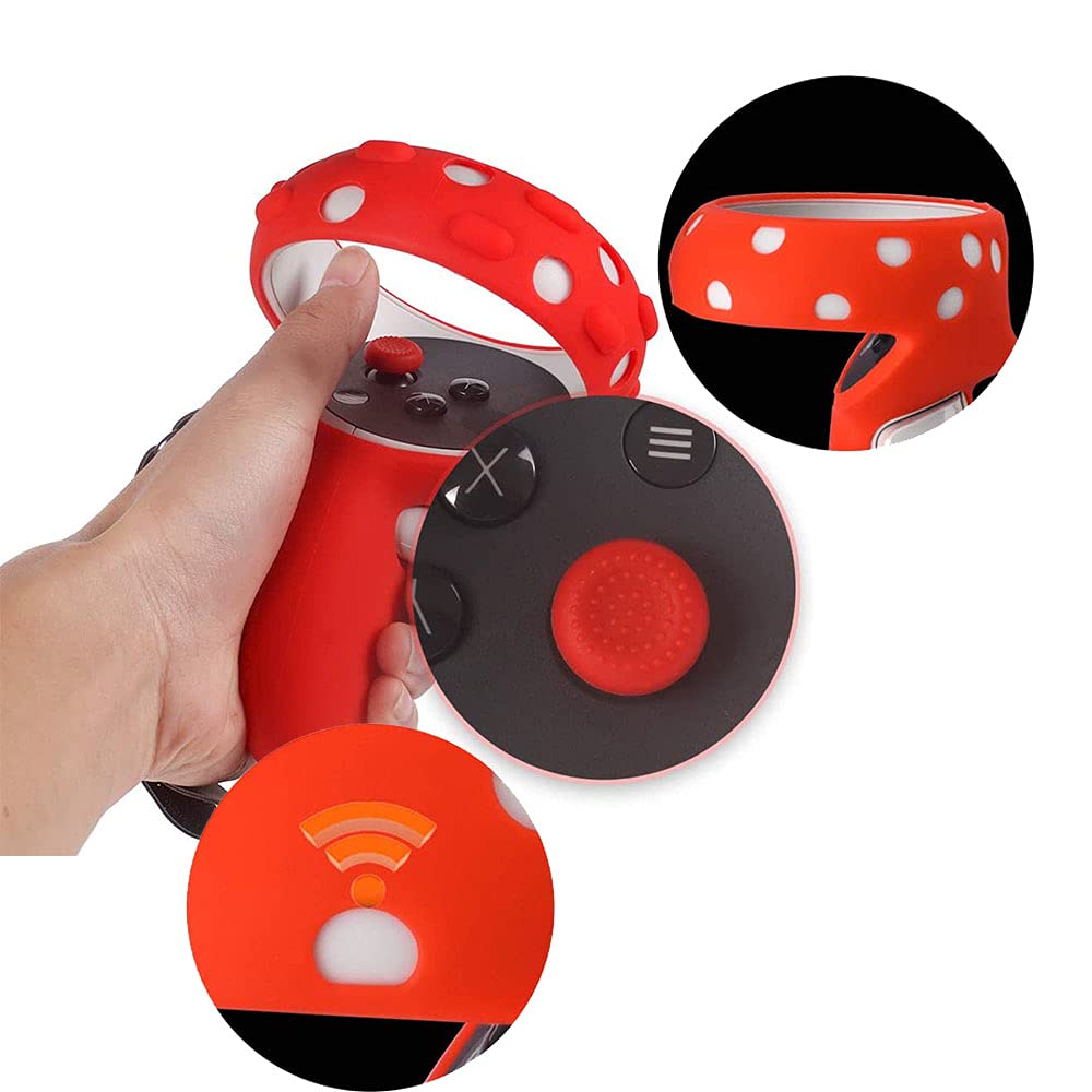 Touch Controller Grip Cover, VR Accessories, Pad Set for Oculus Quest 2, Silicone Sweatproof Controller Cover