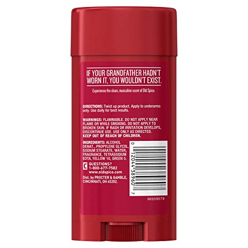 Old Spice Aluminum Free Deodorant for Men Classic Fresh Stick, 3.25 Oz (Pack of 6)
