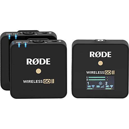Rode Wireless GO II 2-Person Compact Wireless Mic System/Recorder Bundle with 2X Lavalier GO Omnidirectional Lavalier Mic