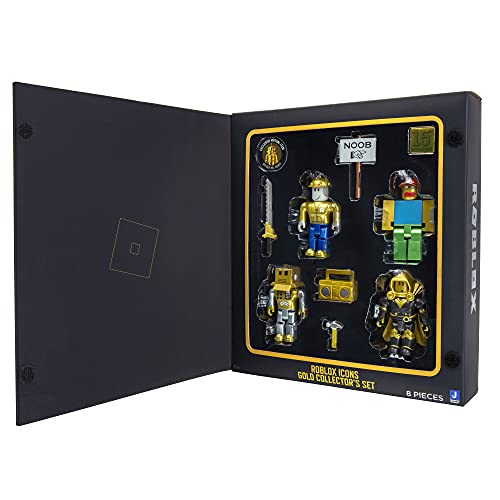Roblox Action Collection - 15th Anniversary Roblox Icons Gold Collector's Set [Includes Exclusive Virtual Item]