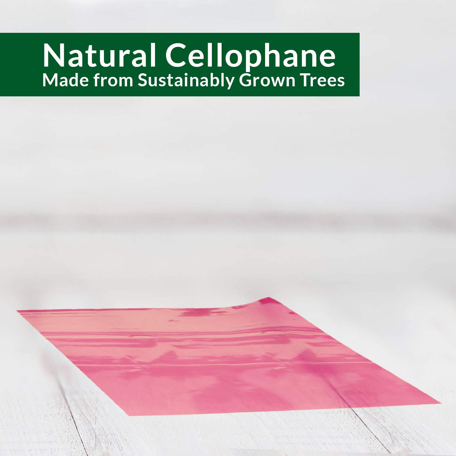 Oasis Supply Twistable Cellophane Wrappers for Candy, Holds Tight, for All Soft or Hard Candies, 4 x 4" 500 Sheets, Pink