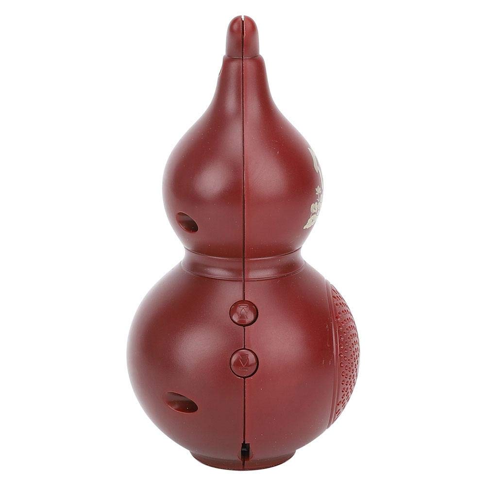 Prayer Machine, Exquisite 26 Songs Portable Gourd Shaped Buddha Music Player, Office Buddhist Temple for Home(red)