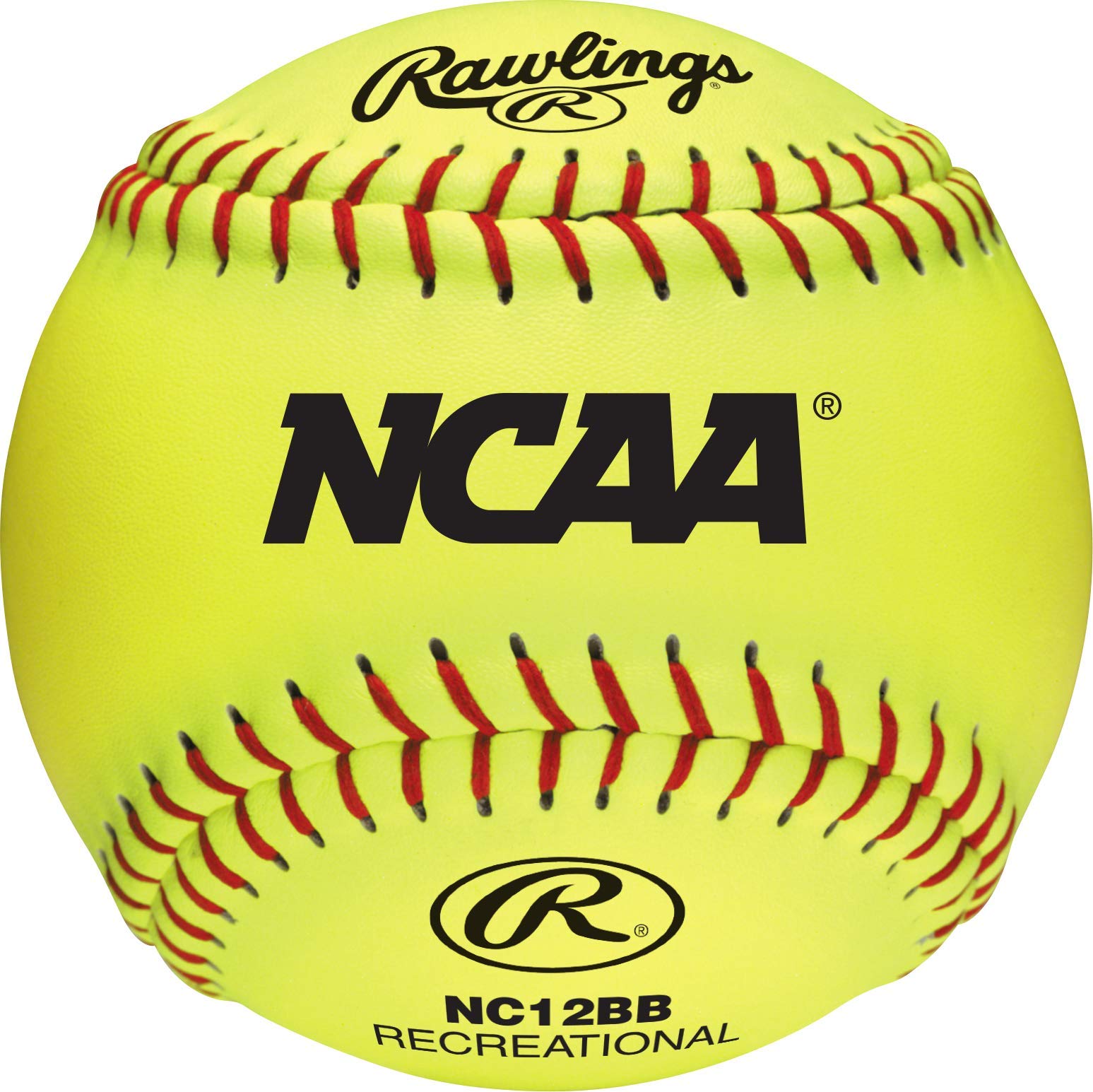 Rawlings | Official NCAA Recreational Fastpitch Softballs | 12" | NC12BB | 6 Count