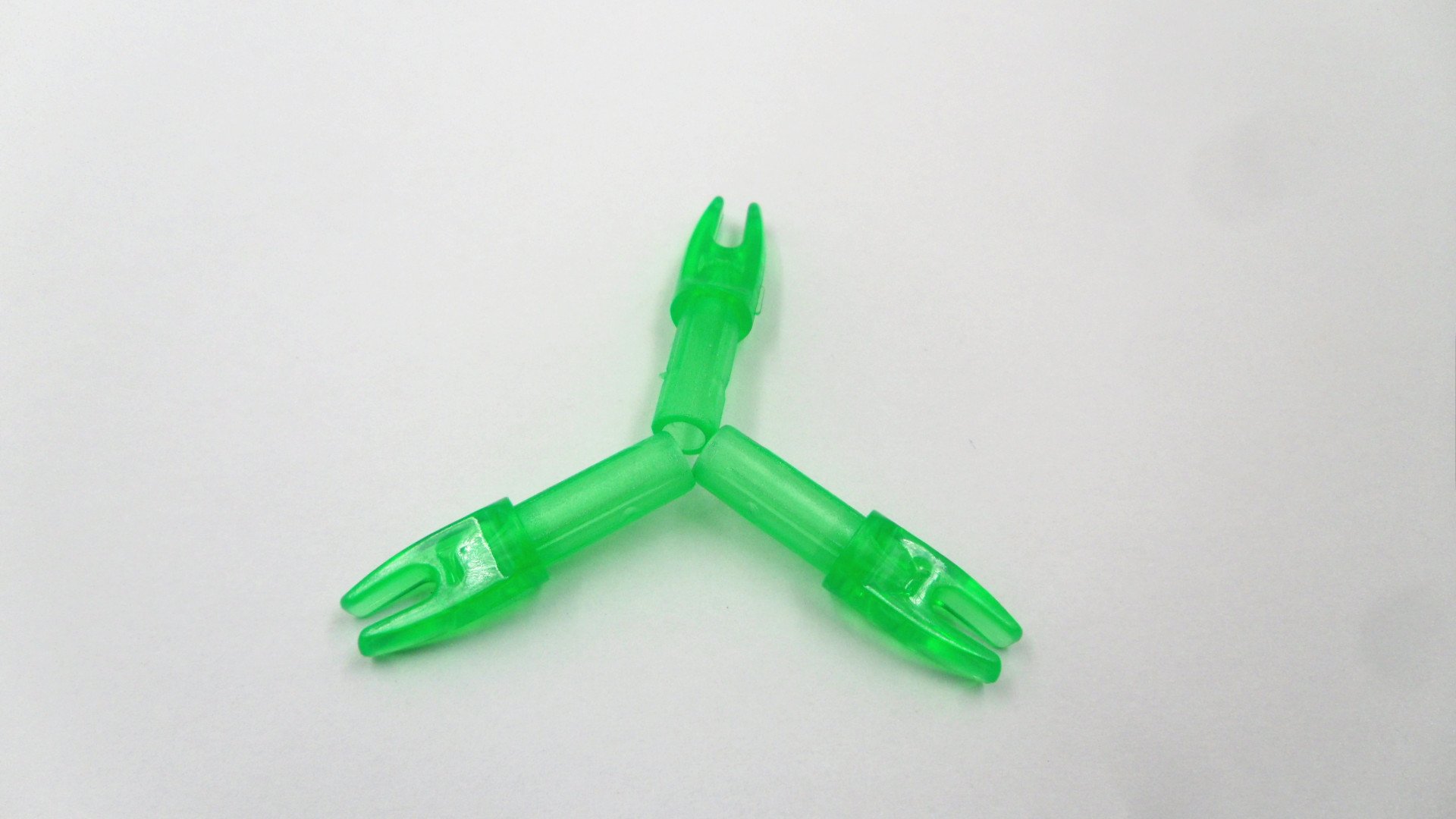 PA 30pcs Archery Green Arrow Nocks Internal fit Shaft ID 6.0mm Plastic Nock Push-in Nock Hunting Use