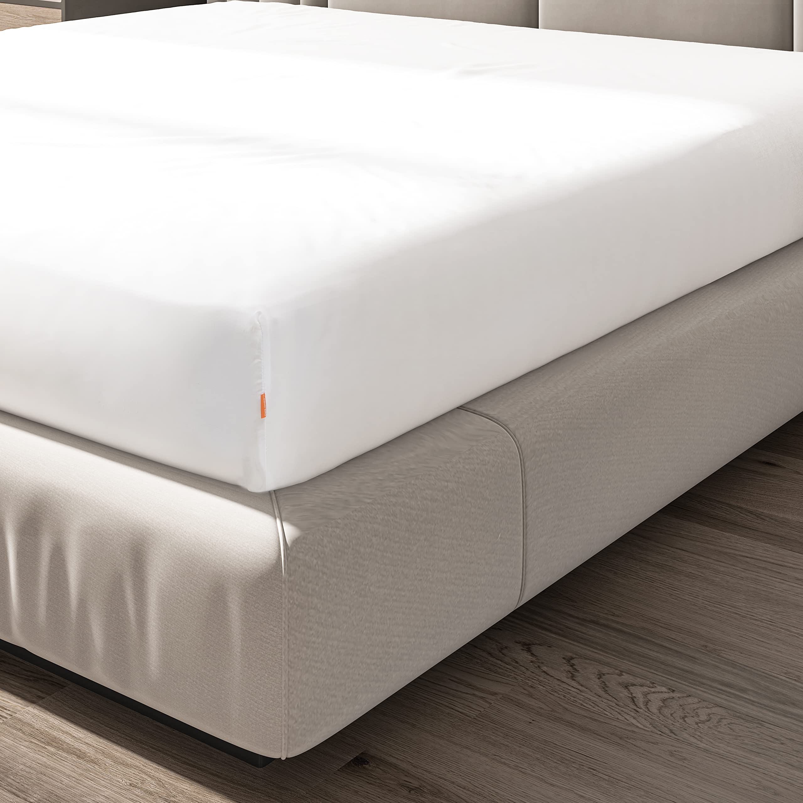 ONE CODE White Full Sheets Set 4 Piece, Series Soft Certified Recycled Microfiber Full Bed Sheets Set,Wrinkle Free & Breathable,Oeko-Tex Sheets,16" Deep Pockets Full Size Sheets(Full,White)