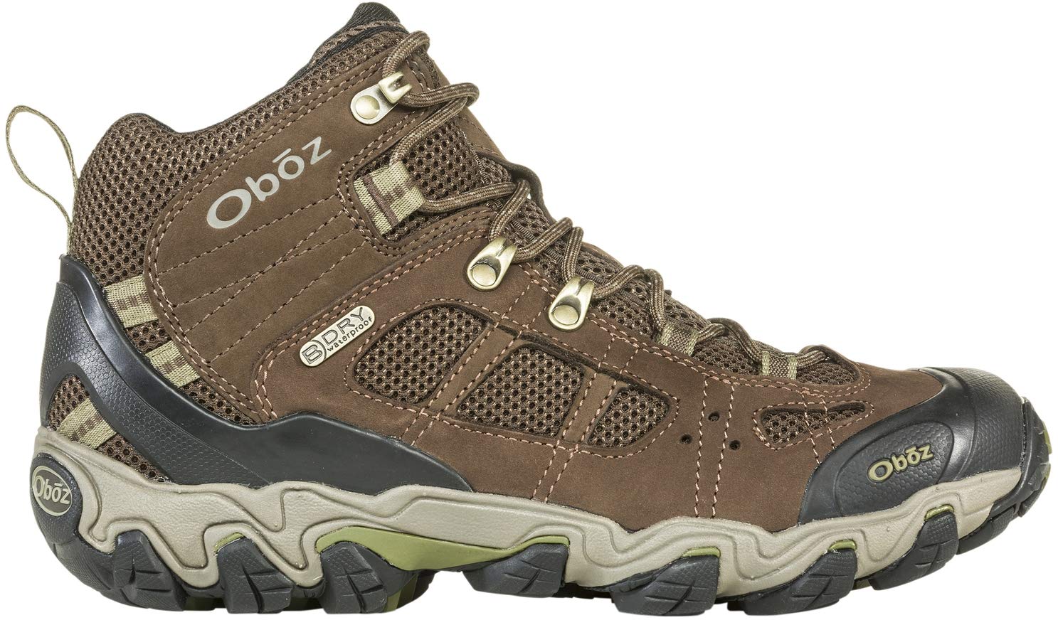 Oboz Bridger Vent Mid B-Dry Slate Brown/Mayfly Green 8 D (M)
