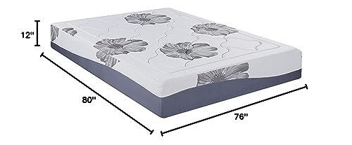 Olee Sleep 12 Inch I Gel Top Tencel Memory Foam Mattress