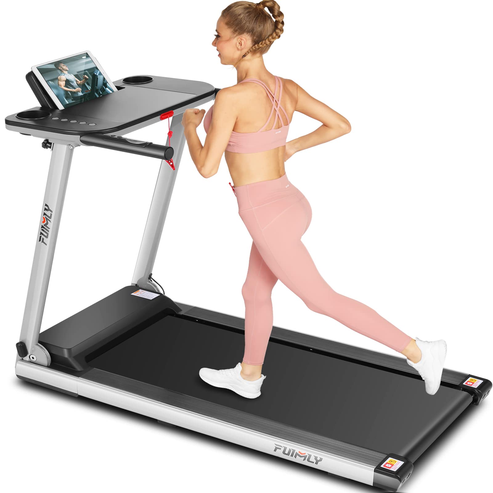Under Desk Treadmill, Walking Pad Treadmill, Electric Treadmills, Pet Treadmill, Recovery Fitness Exercise Running Machine for Home Use