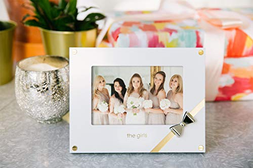 Pearhead The Girls 4x6 Wedding Keepsake Picture Frame, Bridesmaids Gifts, Keepsake for Bridal Party, White