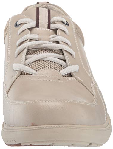 Nunn Bush Men's KORE Walk Moccasin Toe Lace Up Oxford Shoe, Bone, 9