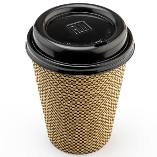Restaurantware LIDS ONLY: Restpresso Coffee Cup Lids For 4 Ounce Cups 500 Disposable Paper Cup Lids - Cups Sold Separately Elevated Drinking Spout Gray Plastic Hot Cup Lids Air Flow Vent