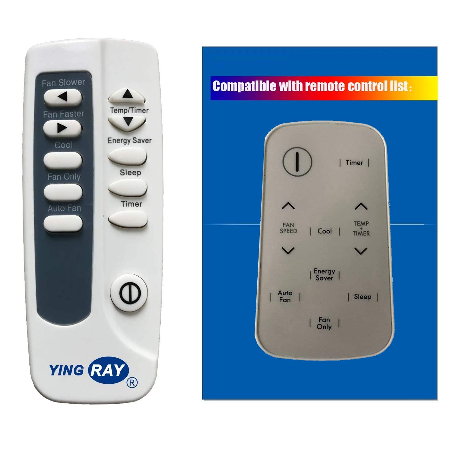 Replacement for Kenmore Air Conditioner Remote Control 5304495094 for Model 253.76060 253.76060510 253.76060512 253.77223 253.77223410 253.86052 253.86052310 253.86052311 253.86052312 253.86052313