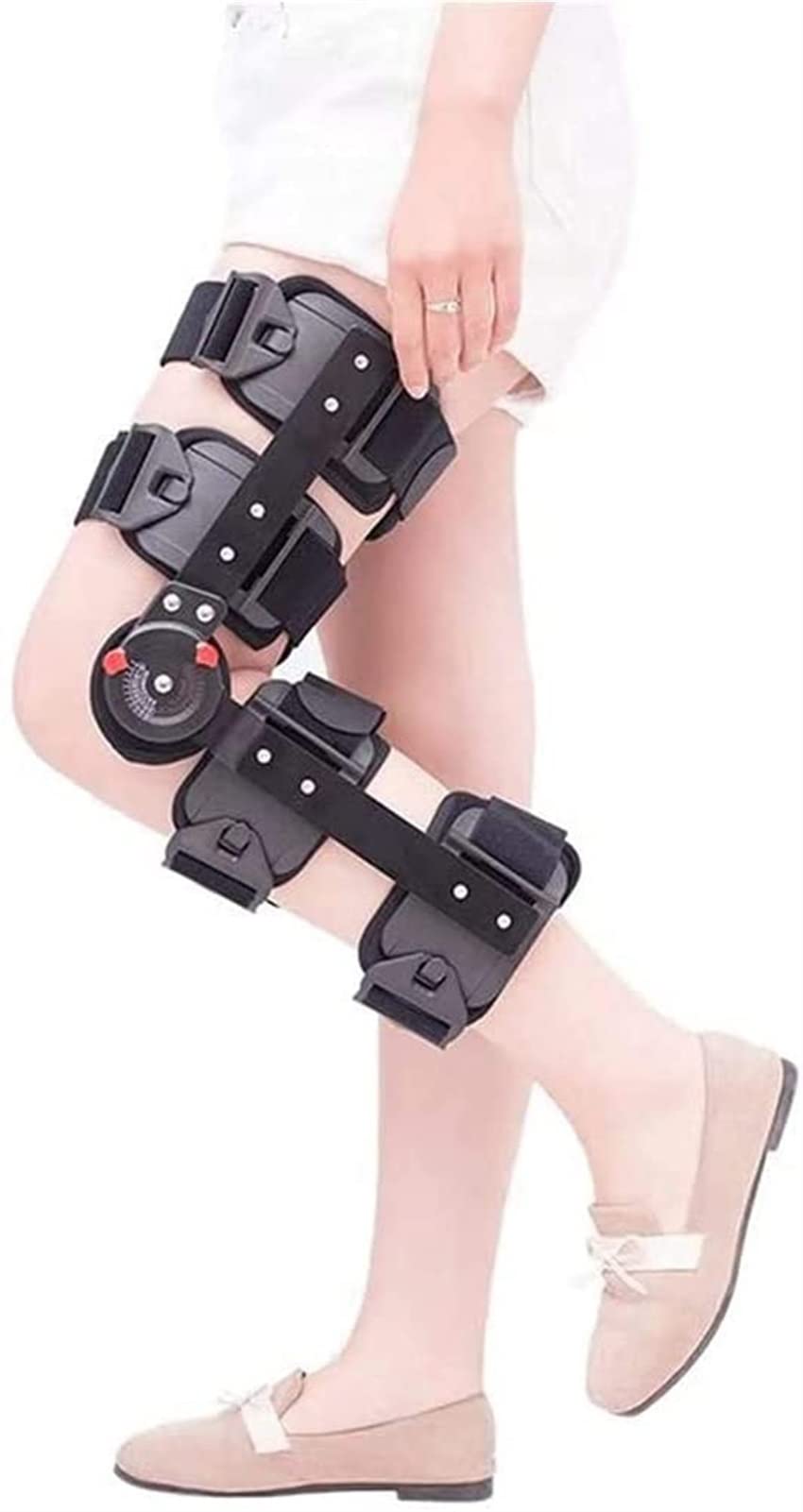 TSUSF Hinged ROM Knee Brace,Adjustable Orthopedic Support Stabilizer For ACL/Ligament/Sports Injuries Universal Leg Size For Left And Right