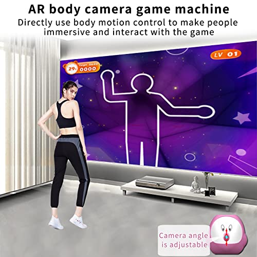 YRPRSODF Game Console for Kids & Adults, Electronic HD Video Game System with 100+ Games, 17 Camera AR Games, 2 Motion Sensor Game Controllers,PC TV Plug and Play, Toy Gift for Boys & Girls Age 3+