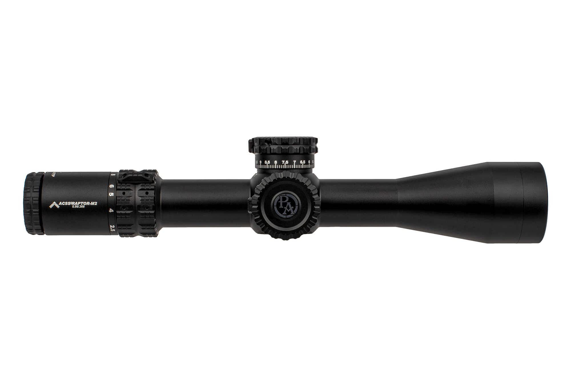 Primary Arms GLx 2.5-10x44FFP Rifle Scope - Illuminated ACSS-RAPTOR-M2-5.56/5.45/.308