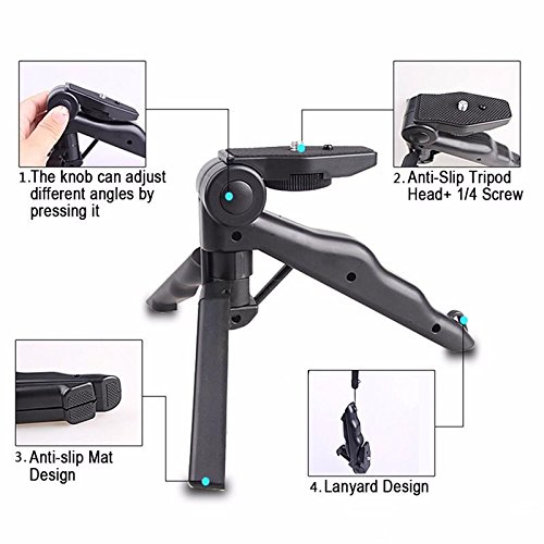 Octo Mount - Universal Cell Phone and GoPro Tripod & Hand Grip Mount. Works with iPhone, GoPro, Android, Samsung, Google Pixel, GoPro and Other Action Cameras.