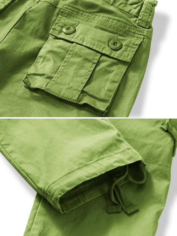 nobrand TRGPSG Women's Casual Ripstop Military Work Trousers, Multi-Pocket Outdoor Army Combat Cargo Pants 3209 ArmyGreen