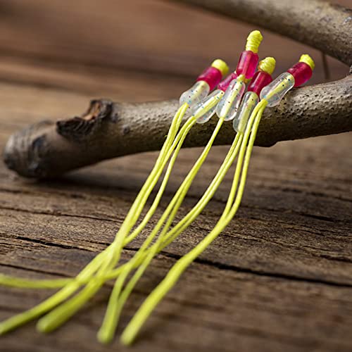 Tuelaly 50Pcs Fishing Pole Tip Line Strong Excellent Wear Rod Tip Line Knot 2