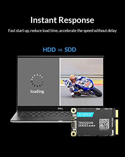 ORICO M200 3D NAND SSD Hard Solid Drive- mSATA - SATA III - 6Gbps-128GB Internal Solid State Drive for Desktop Laptop