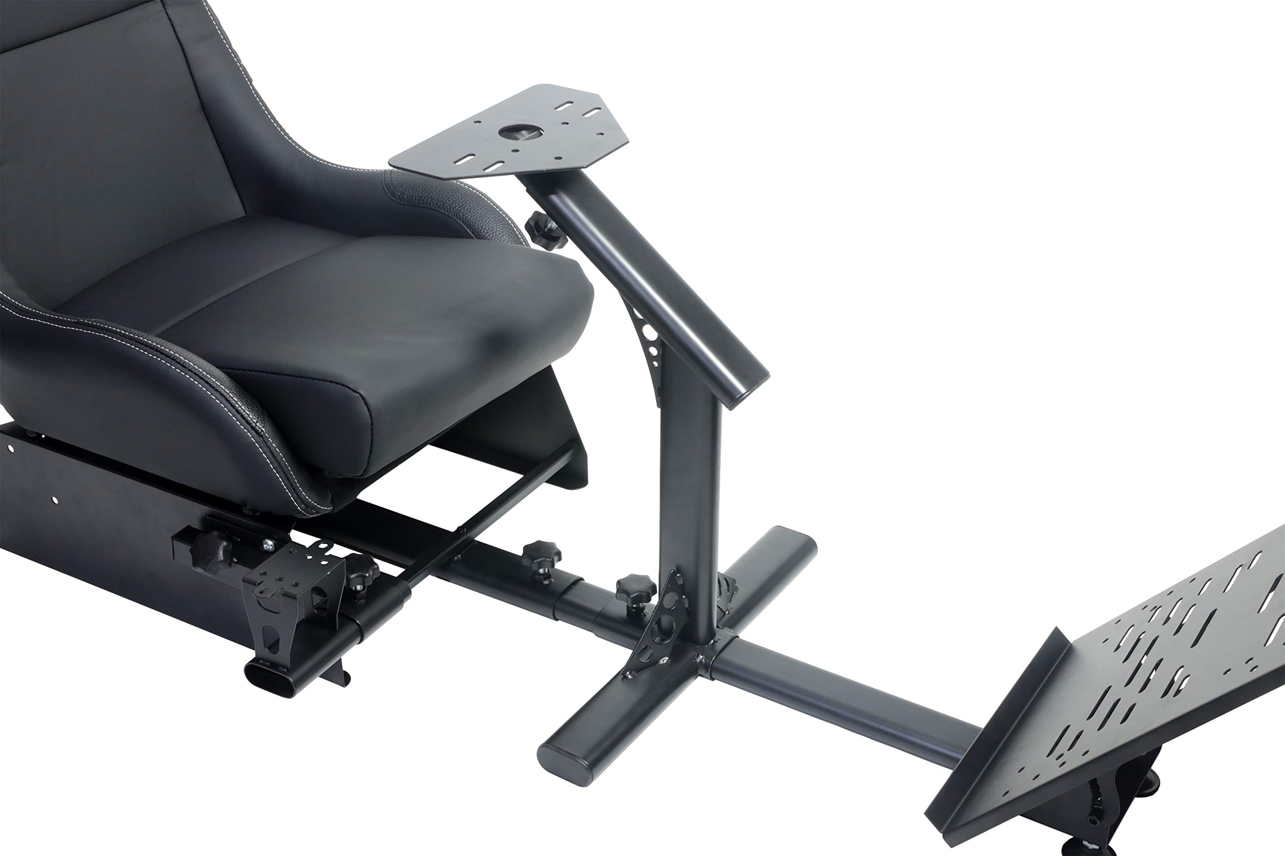 ProAm USA Racing Seat Gaming Chair Simulator Cockpit Steering Wheel Stand for Logitech G29 Thrustmaster Xbox Playstation PS4