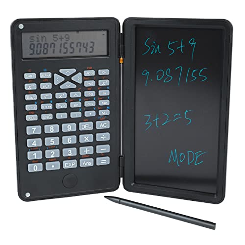 Scientific Calculator Office 240 Functions Examination Handwriting Tablet Accounting Handwriting LCD for Mini Black Caculator Calculator Engineering Calculator Miniature Scientific
