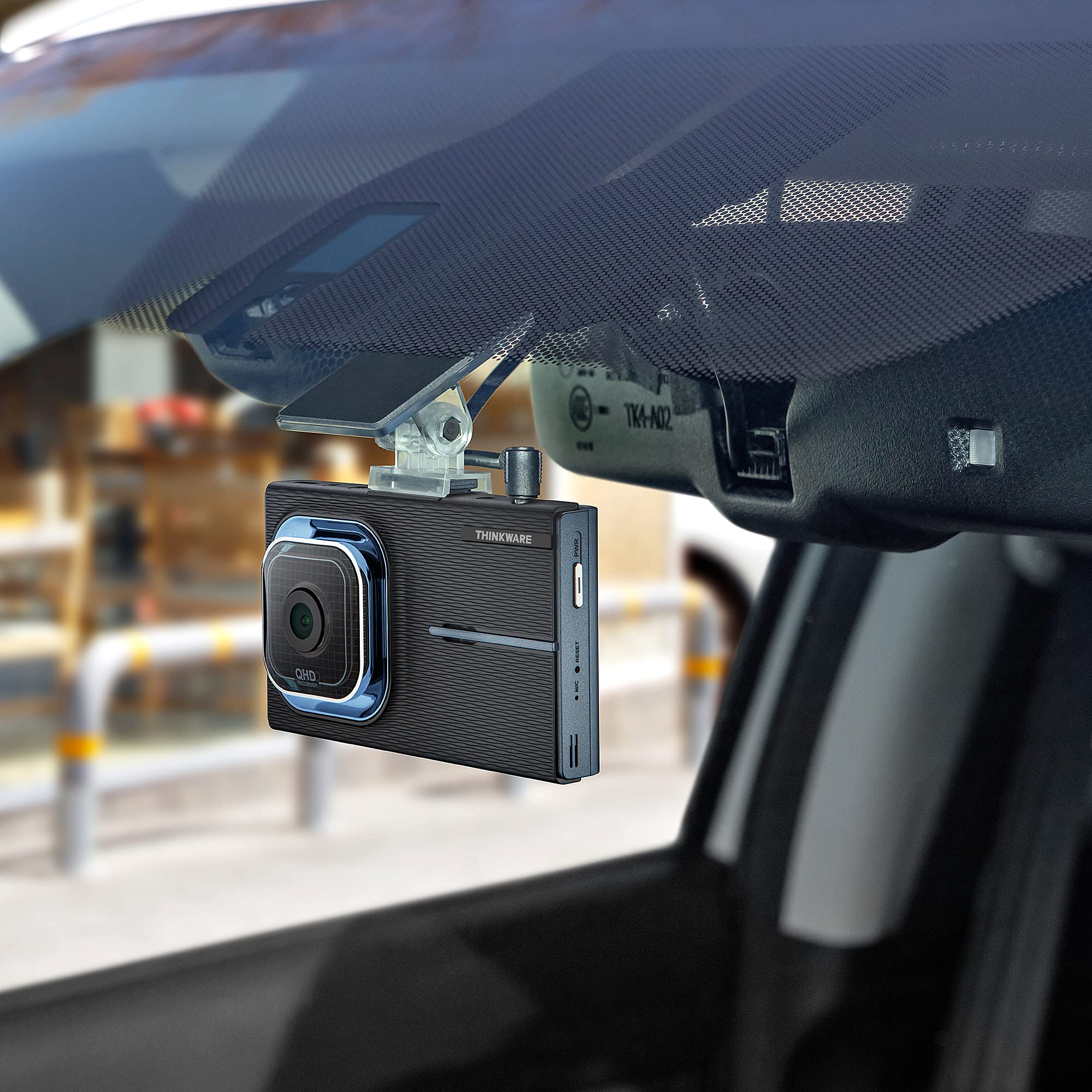 Thinkware X1000 Dual Channel Dash Cam 2K QHD 2560 x 1440 Front and Rear Cam, 156° Wide Angle Dashboard Camera Recorder with G-Sensor, Sony Sensor, Parking Mode, 3.5” LCD Touchscreen, Night Vision