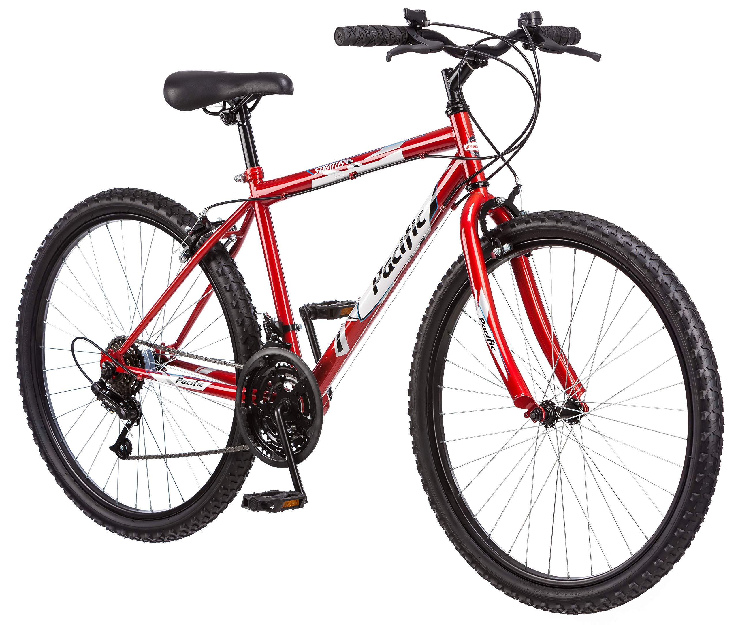 Pacific Stratus Mountain Bike, 26-Inch Wheels, Red