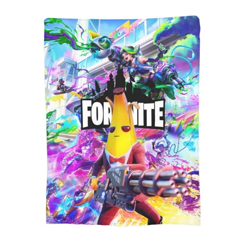 Pgbkr Unisex Game Blanket Ultra-Soft Flannel Throw Blanket 3D Printing Anime Blanket for Bedding Sofa E-50"x40"