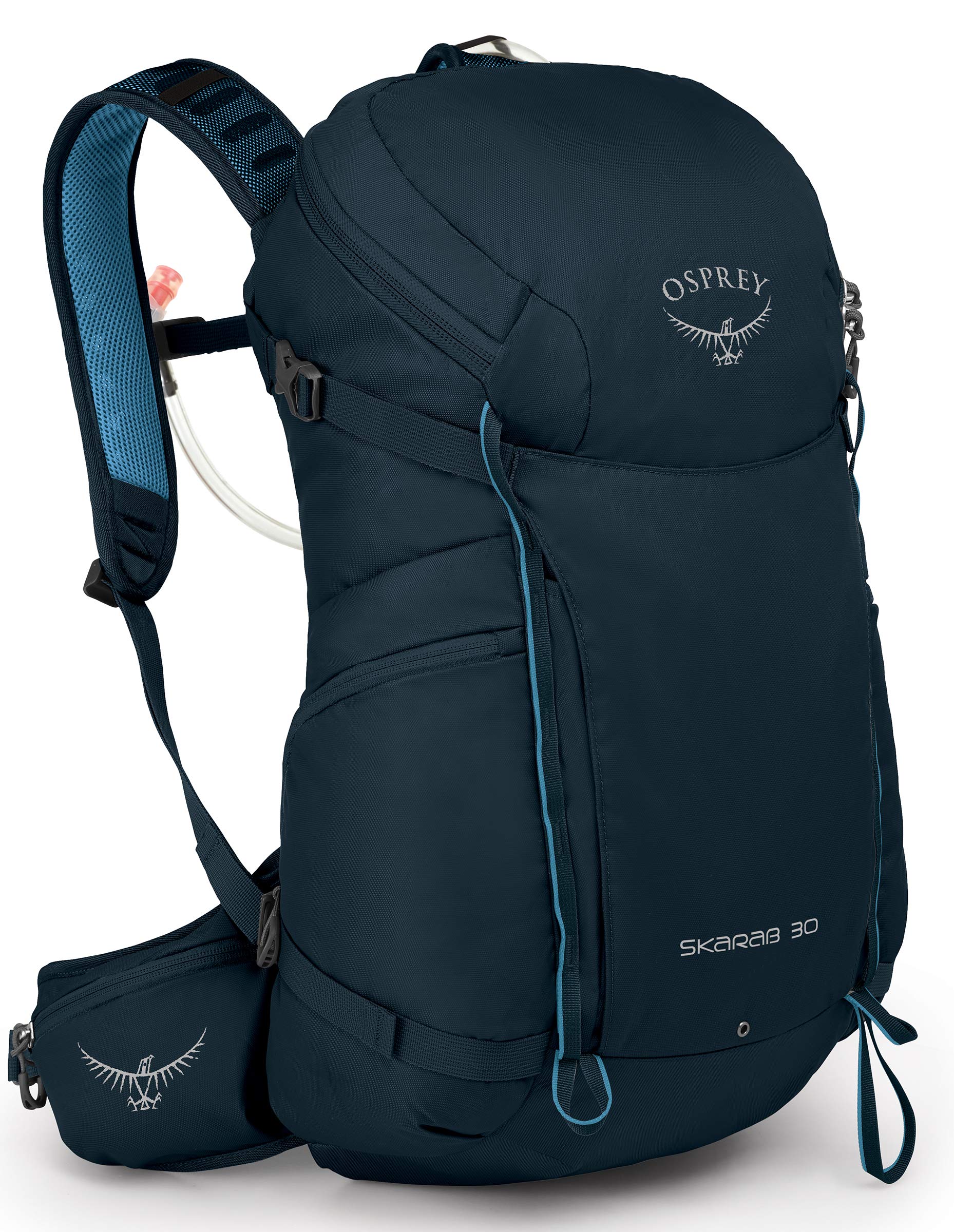 Osprey Skarab 30L Men's Hiking Backpack with Hydraulics Reservoir, Deep Blue