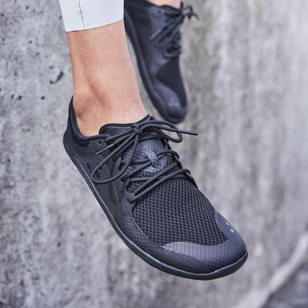 Vivobarefoot Women's Primus LITE Running Trainer Shoe, All Black, 38 D EU (7.5 US)