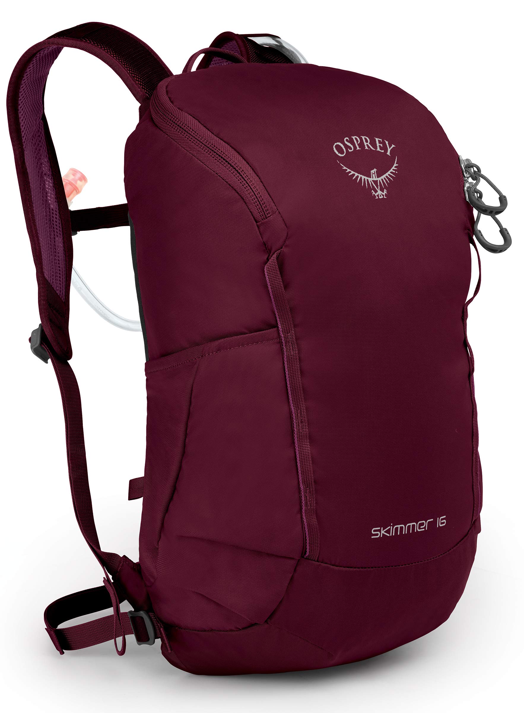 Osprey Skimmer 16L Women's Hiking Backpack with Hydraulics Reservoir, Plum Red