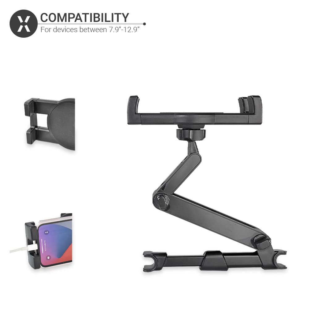 Olixar Car Mount for Nintendo Switch, Perfect for Back Seat Passengers - Headrest Mount - 360 Degree Rotation - Designed for Nintendo Switch and Switch OLED - Recommended by T3