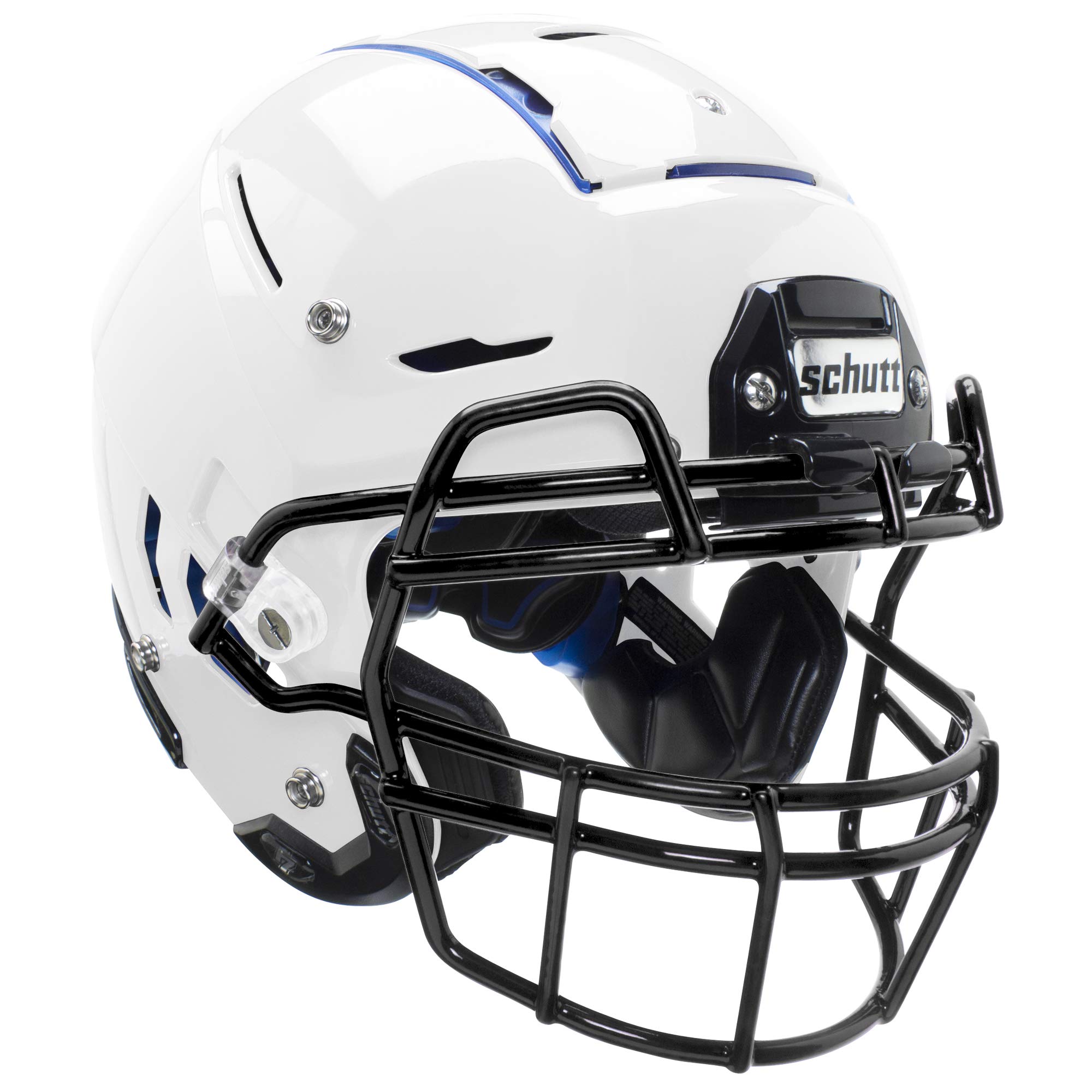 Schutt F7 VTD Collegiate Youth Football Helmet, Facemask NOT Included, Metallic Silver, X-Large