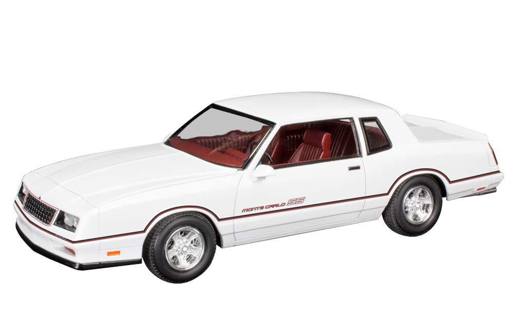 Revell 85-4496 1986 Chevrolet Monte Carlo SS 2N1 Model Car Kit 1:24 Scale 102-Piece Skill Level 4 Plastic Model Building Kit, White