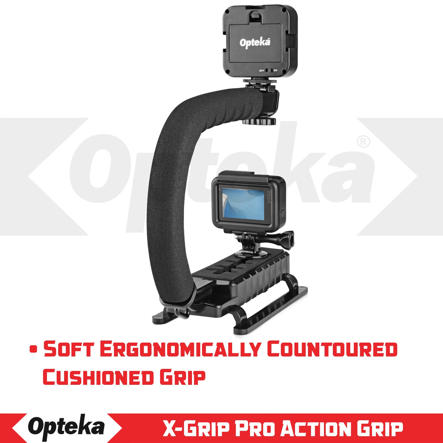 Opteka X-Grip VL-MOD Professional Stabilizing Handle for GoPro Action Cameras (Black)