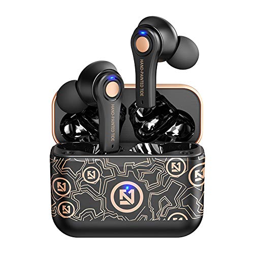 Wireless Earbuds Bluetooth 5.0 Headphones,40H Playtime w/Wireless Charging Case,IP6 Waterproof/Touch Control/TWS Stereo Bluetooth Earphones in-Ear w/Mic Headset for Running Workout Gym