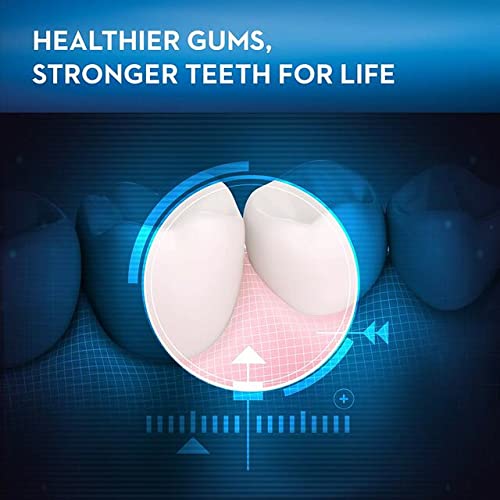 Oral-B Genius 8000 Rechargeable Electric Toothbrush, Long-Lasting Battery, 6 Brushing Modes, Visible Pressure Sensor, ADA Accepted, Travel Case Charges Brush and Smartphone, Bluetooth Connectivity