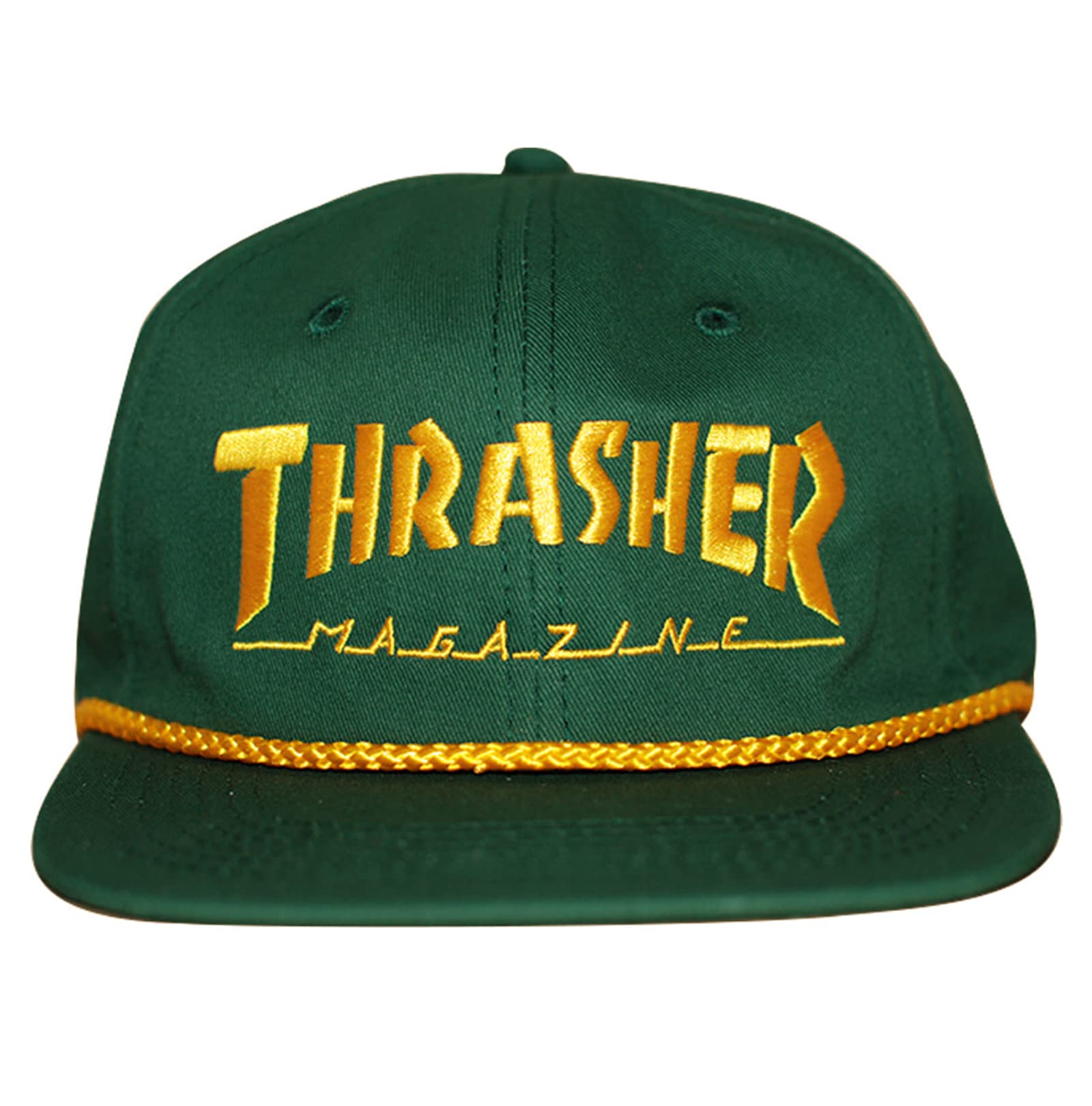 Thrasher Men's Rope Snapback Hat Green/Yellow