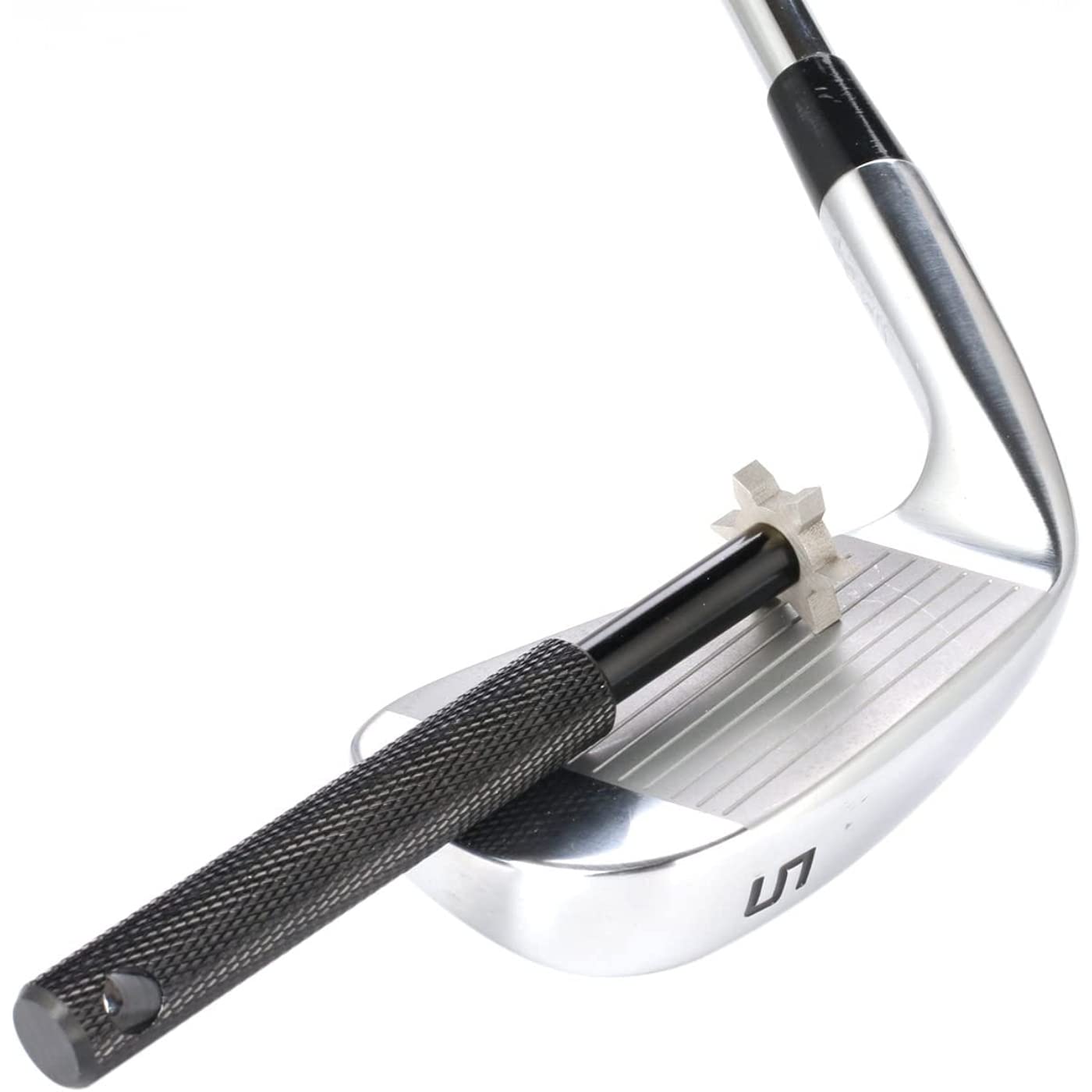 NuRich Golf Club Sharpener and Brush Cleaner Golfer Accessories Kit comes with Wire/Nylon Brush, Iron Groove Sharpener, Retractable Zip-Line, and Golfing Carabiner for Golf Bag or Lanyard Attachment