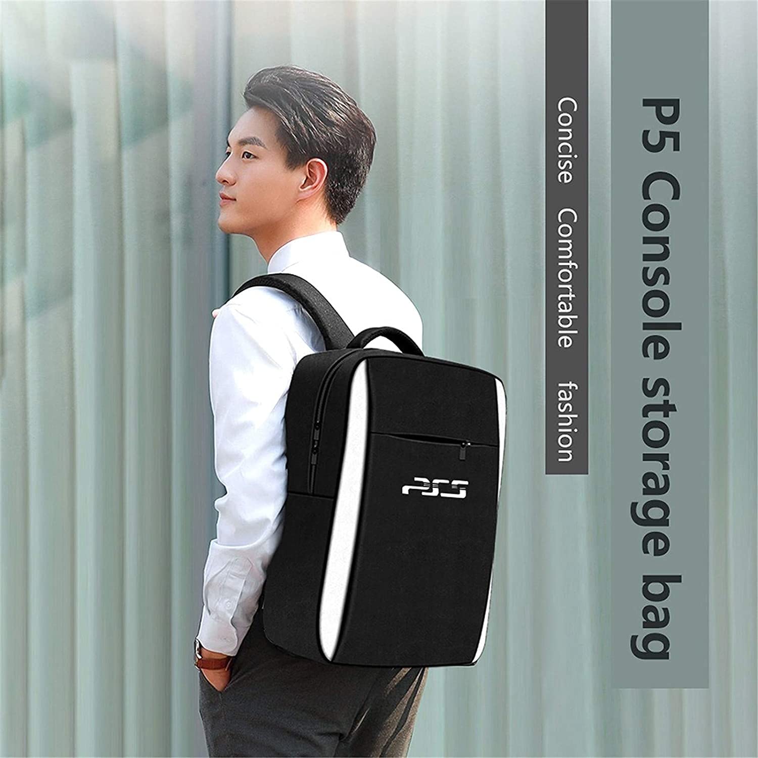 spolis Carrying Case for Ps5, Console Carrying Case compatible with Playstation 5 and Digital Edition,Travel Bag for Playstation Controller