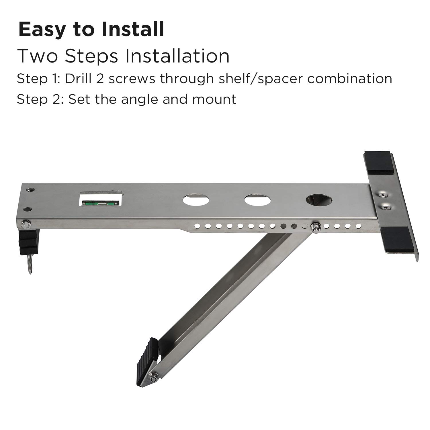 TURBRO ACS-200 Universal Window Air Conditioner Support Bracket - Up to 200 lbs - Fits 5,000 to 12,000 BTU, Heavy Duty Window AC Support for Frigidaire, GE, TOSOT, and More
