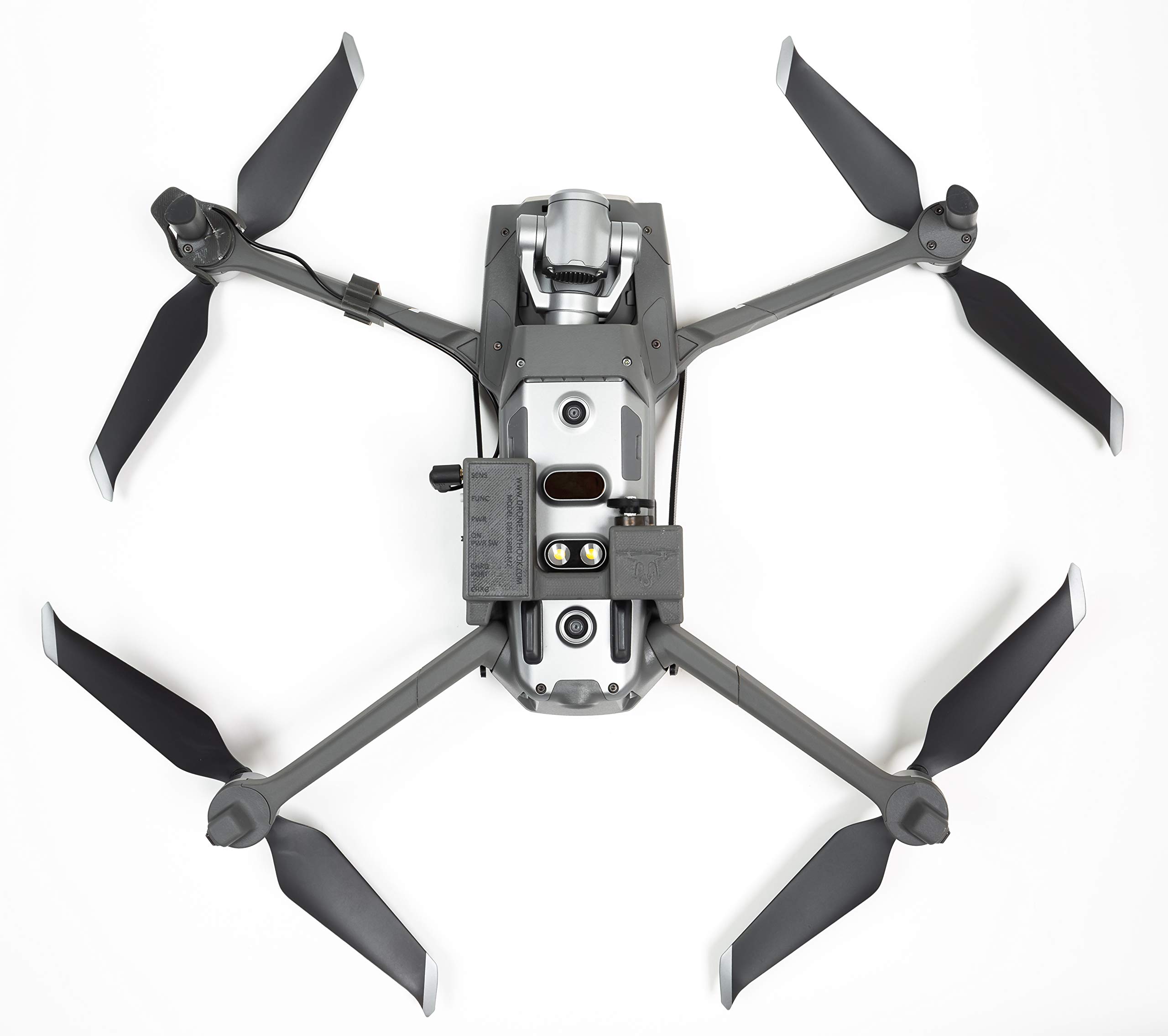 Professional Release and Drop Plus Device with LED Light Searchlight Bundle for DJI Mavic 2 Zoom/Pro/Enterprise/Dual, for Drone Fishing, Bait Release, Search & Rescue, Payload Delivery, Fun Activities