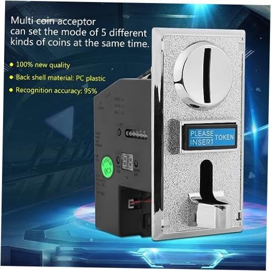 Premium Acceptor & Selector Slot for Arcade and Vending Machines - Reliable and Versatile Multi Mechanism