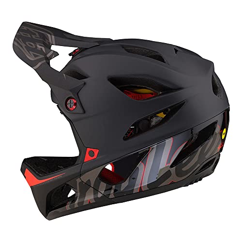 Troy Lee Designs Stage Adult Bicycle Downhill Enduro Helmet W/MIPS, Signature Black, X-Small/Small