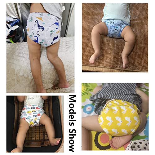 Orinery Waterproof Unisex Baby Training Pants Toddler Boys Girls Cotton Underwear 4 Pack(1-2T, MT-B)